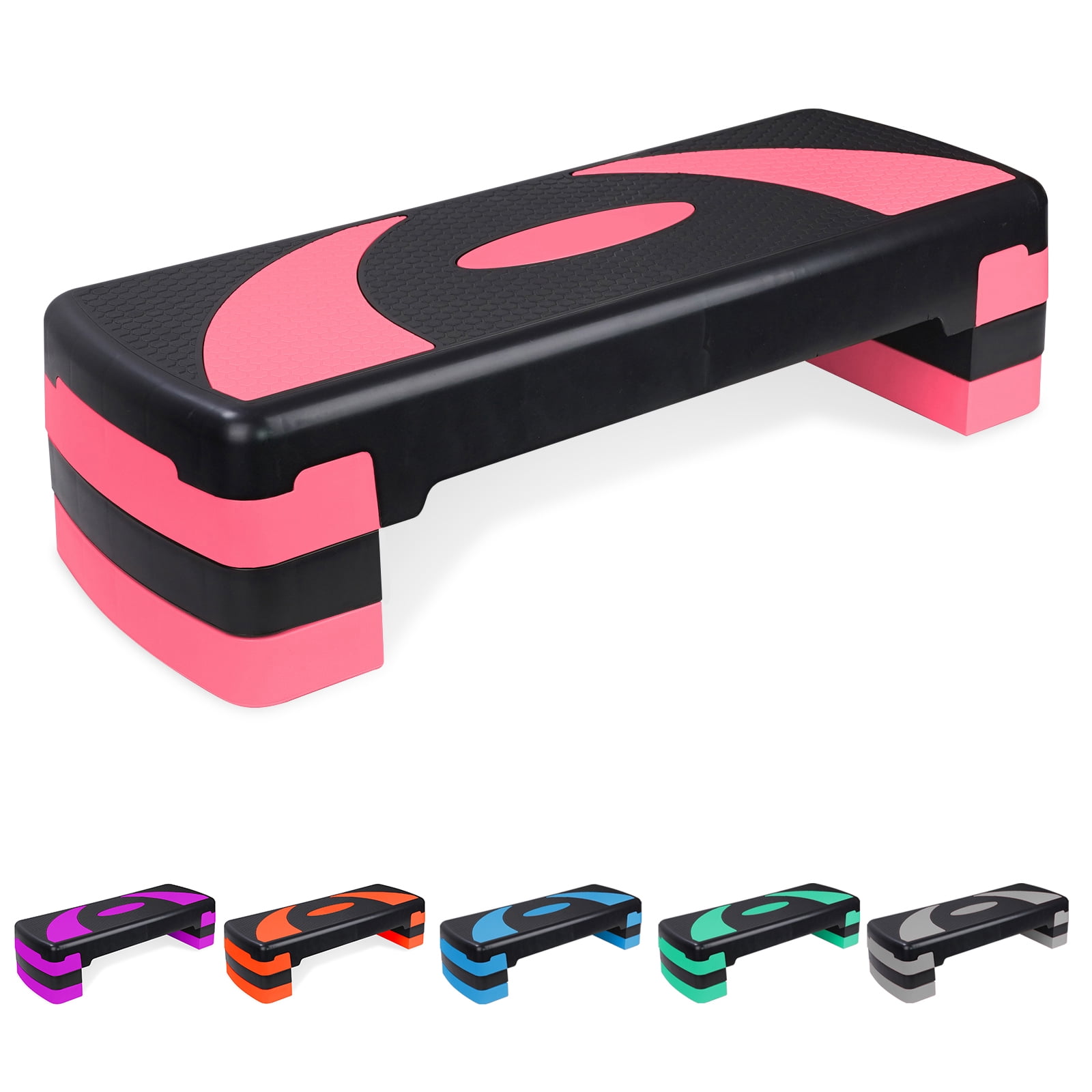 KL KLB Sport 31in Aerobic Step Platform Adjustable Exercise Fitness ...