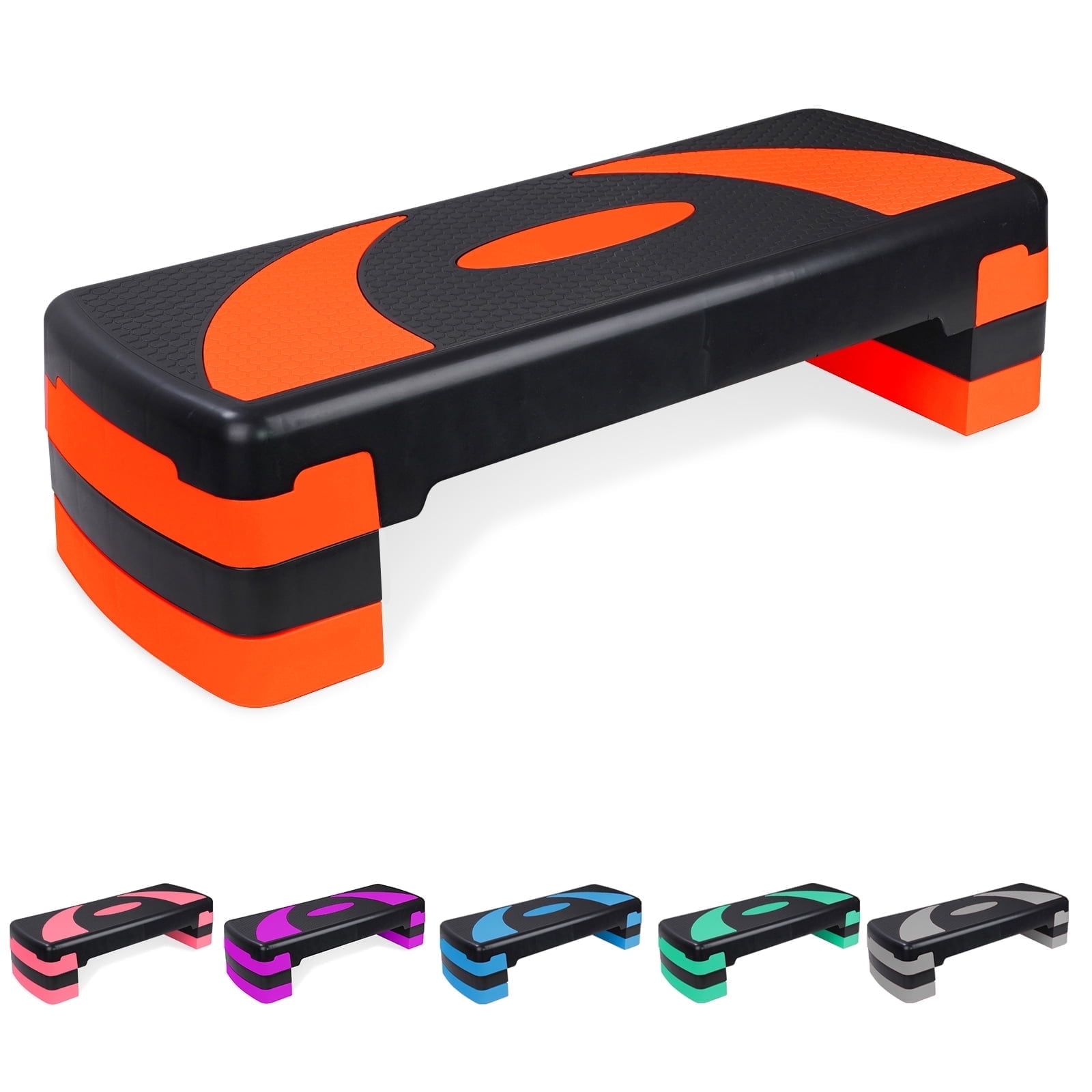 KL KLB Sport 31in Aerobic Step Platform Adjustable to 4"-6"-8" Heights ...