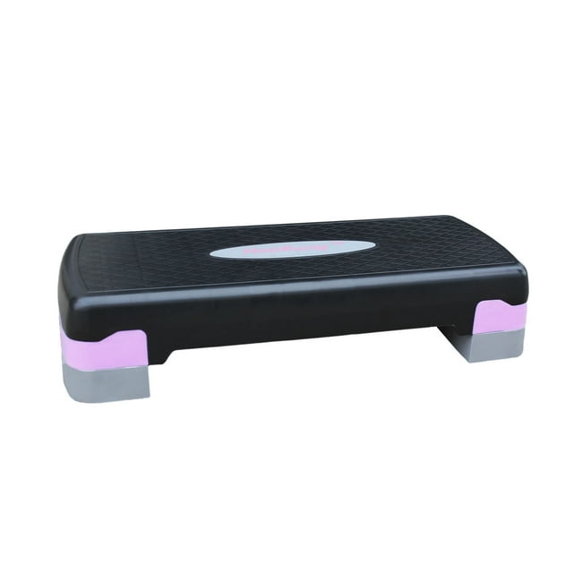 KL KLB Sport Adjustable Workout Aerobic Step Platform W/2 Risers 4’’- 6 ...