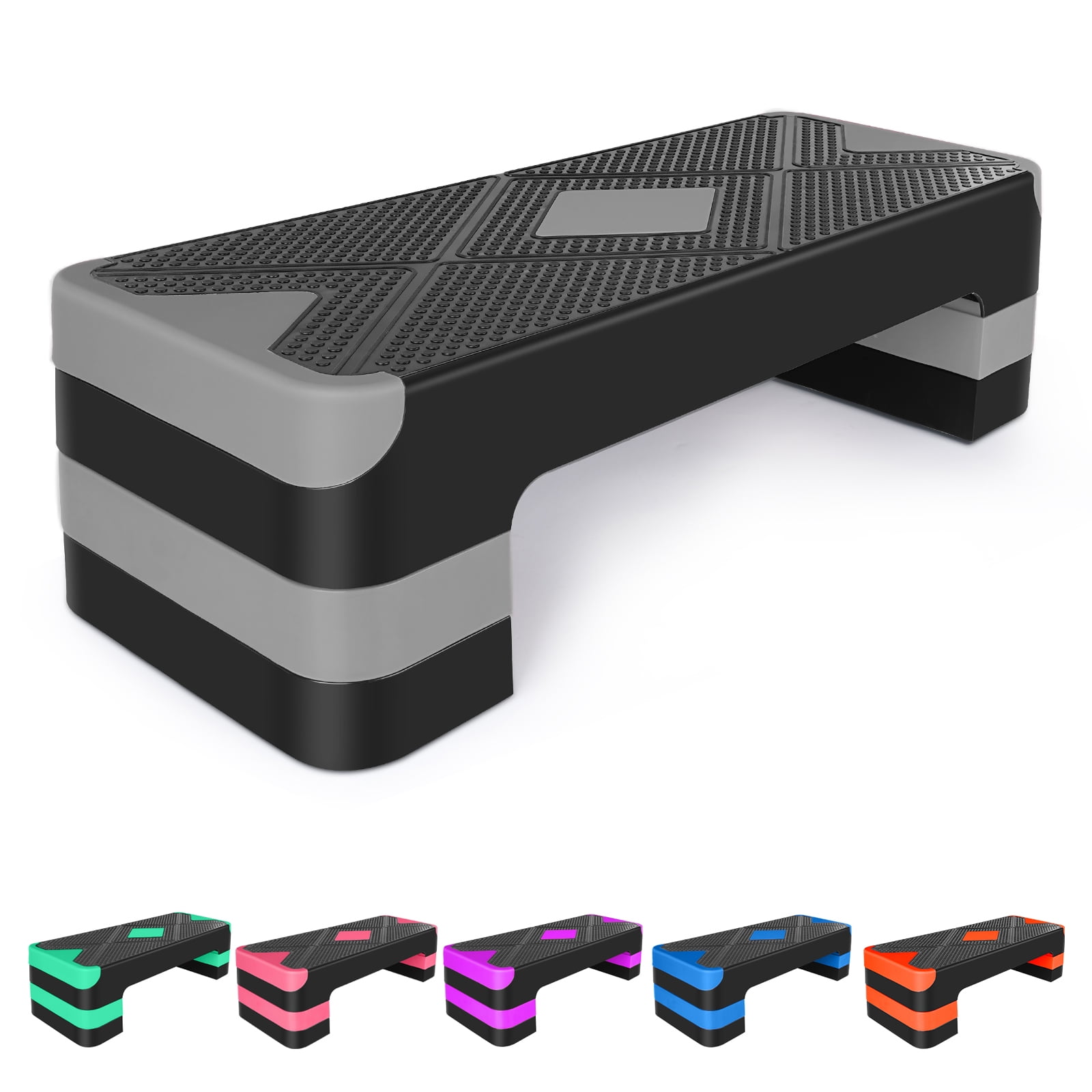 KL KLB Sport Aerobic Step Platform 27in Adjustable Exercise Fitness ...