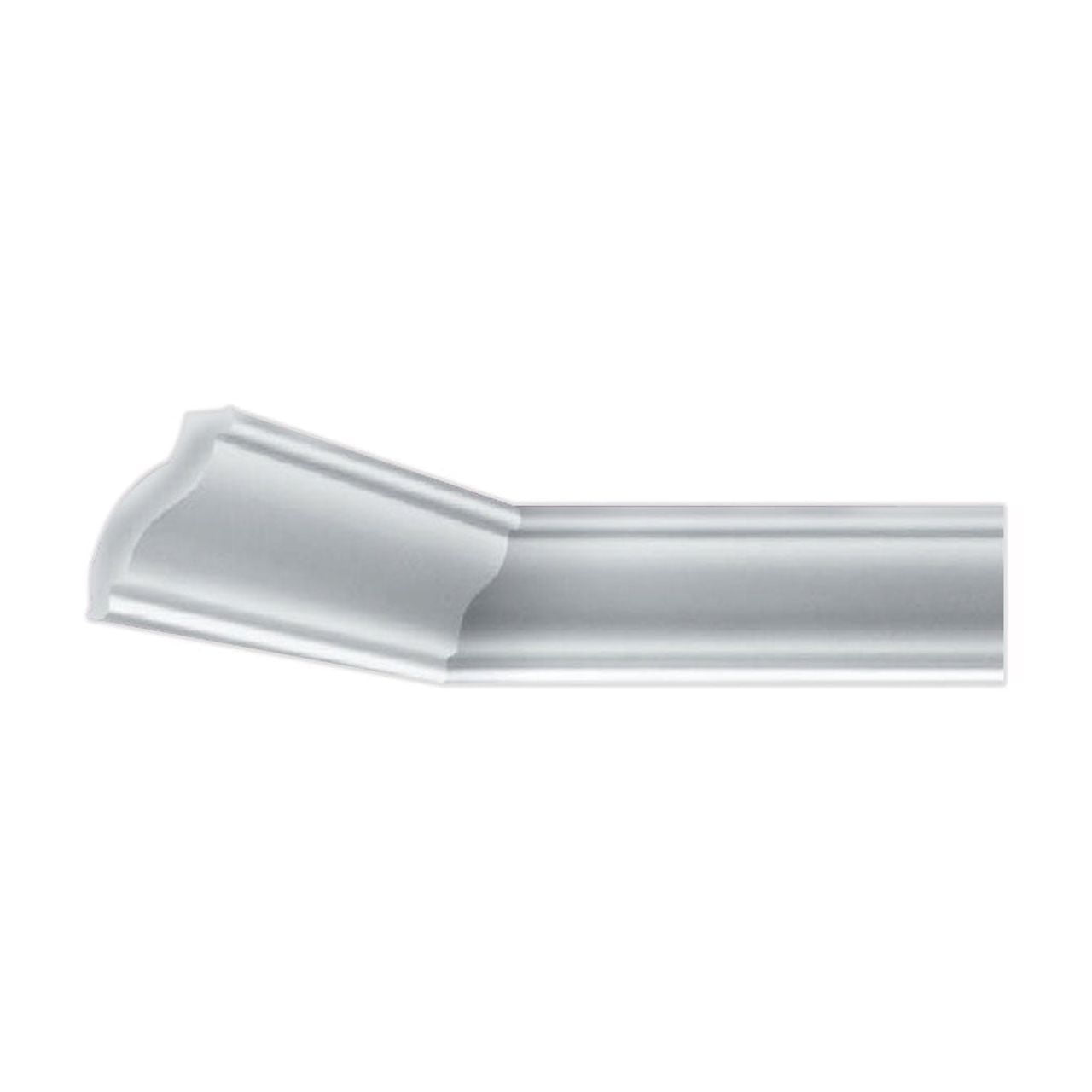 KL60 Julio Crown Molding - 6.5 ft. Styrofoam Ceiling Trim, Plain White ...