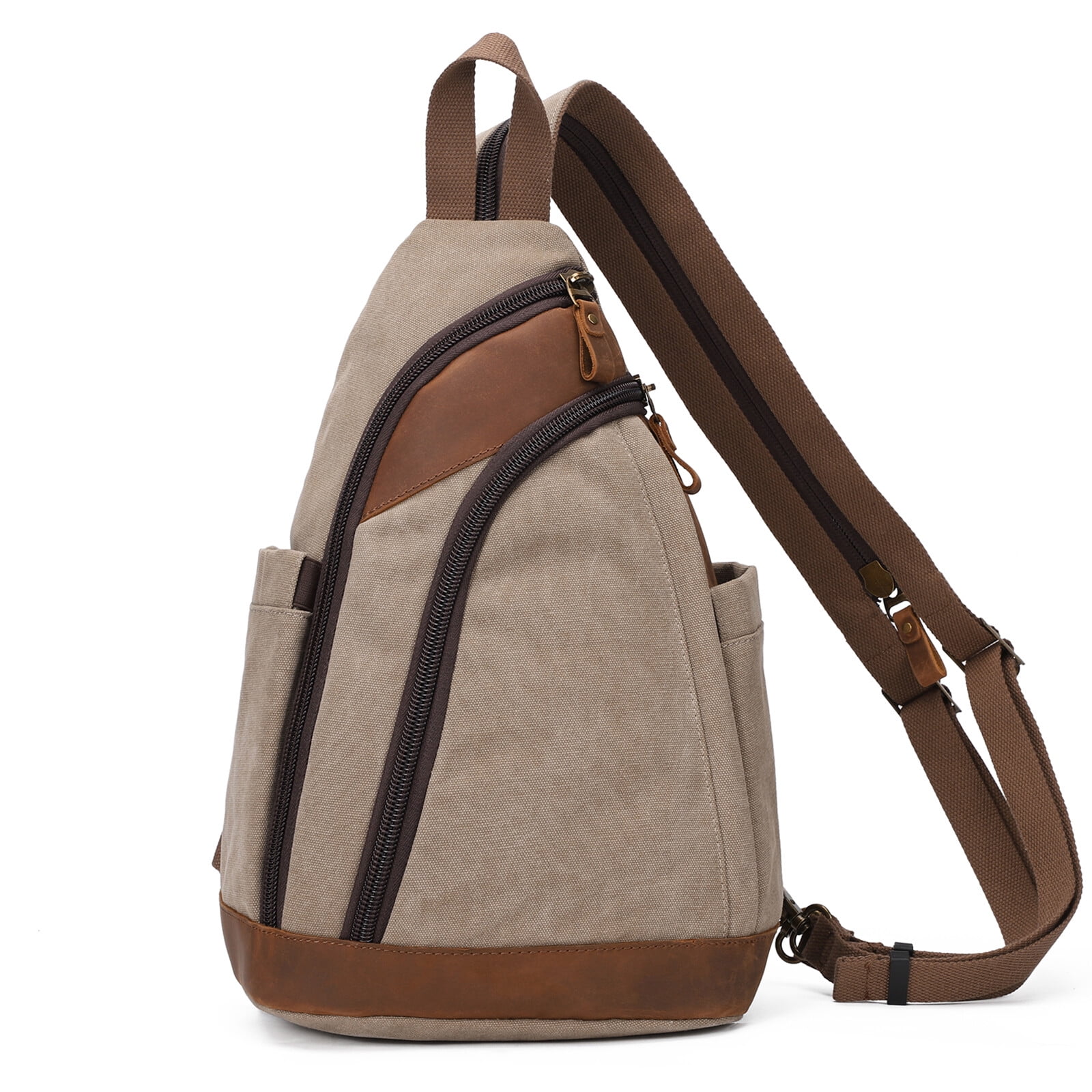 KL928 Canvas Sling Bag - Crossbody Backpack Shoulder Daypack Rucksack ...