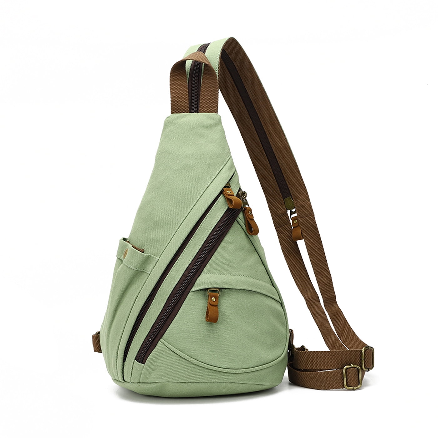 KL928 Canvas Sling Bag Small Crossbody Backpack Casual Daypack Rucksack ...