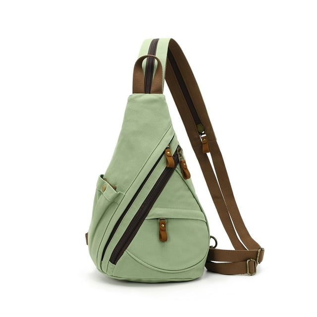 KL928 Canvas Sling Bag for Women Sling Backpack Crossbody Shoulder Bag ...