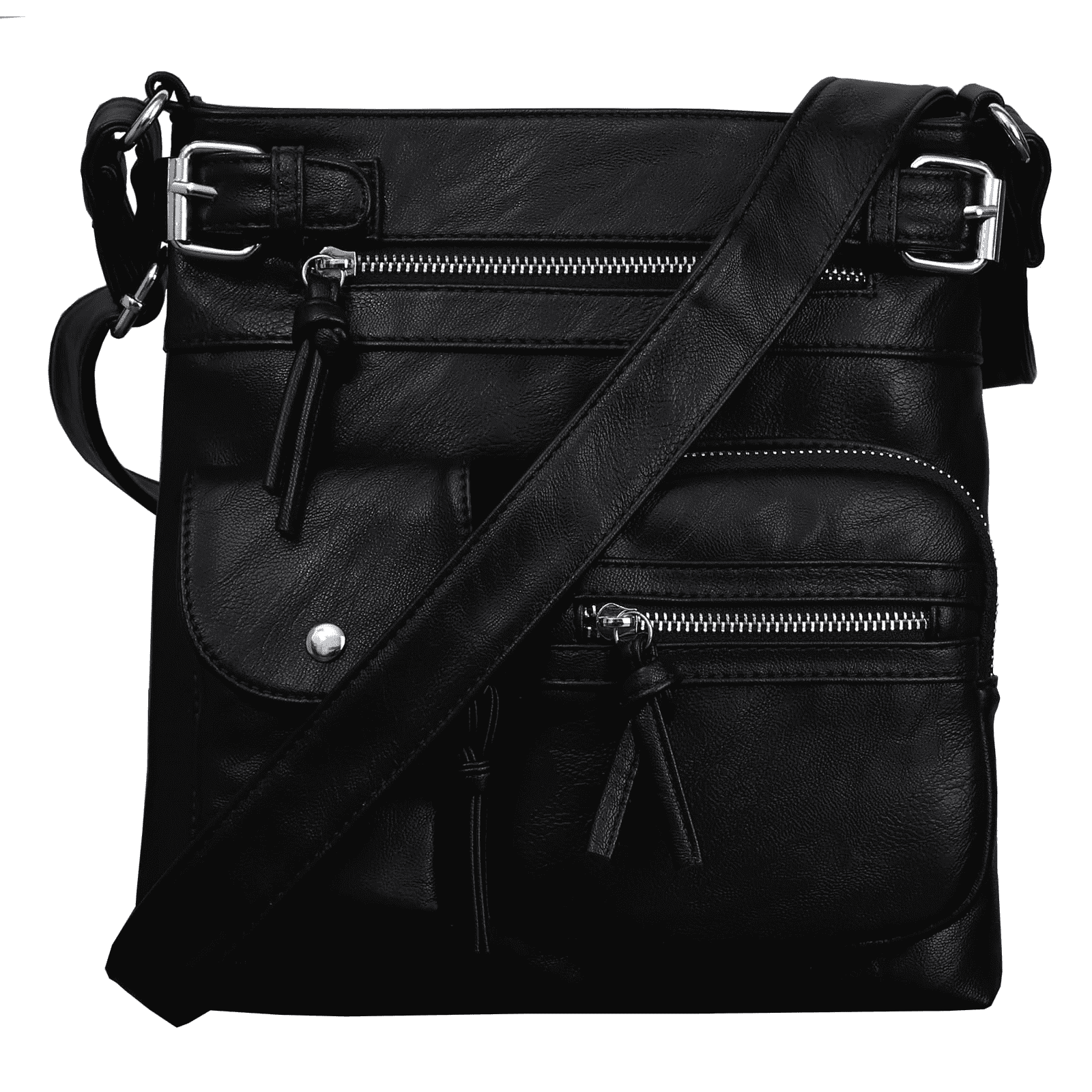 KL928 Women's Crossbody Bag, Soft PU Leather Shoulder Purse with Multi ...