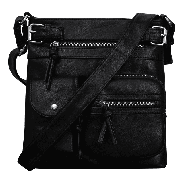 KL928 Women's Crossbody Bag, Soft PU Leather Shoulder Purse with Multi ...