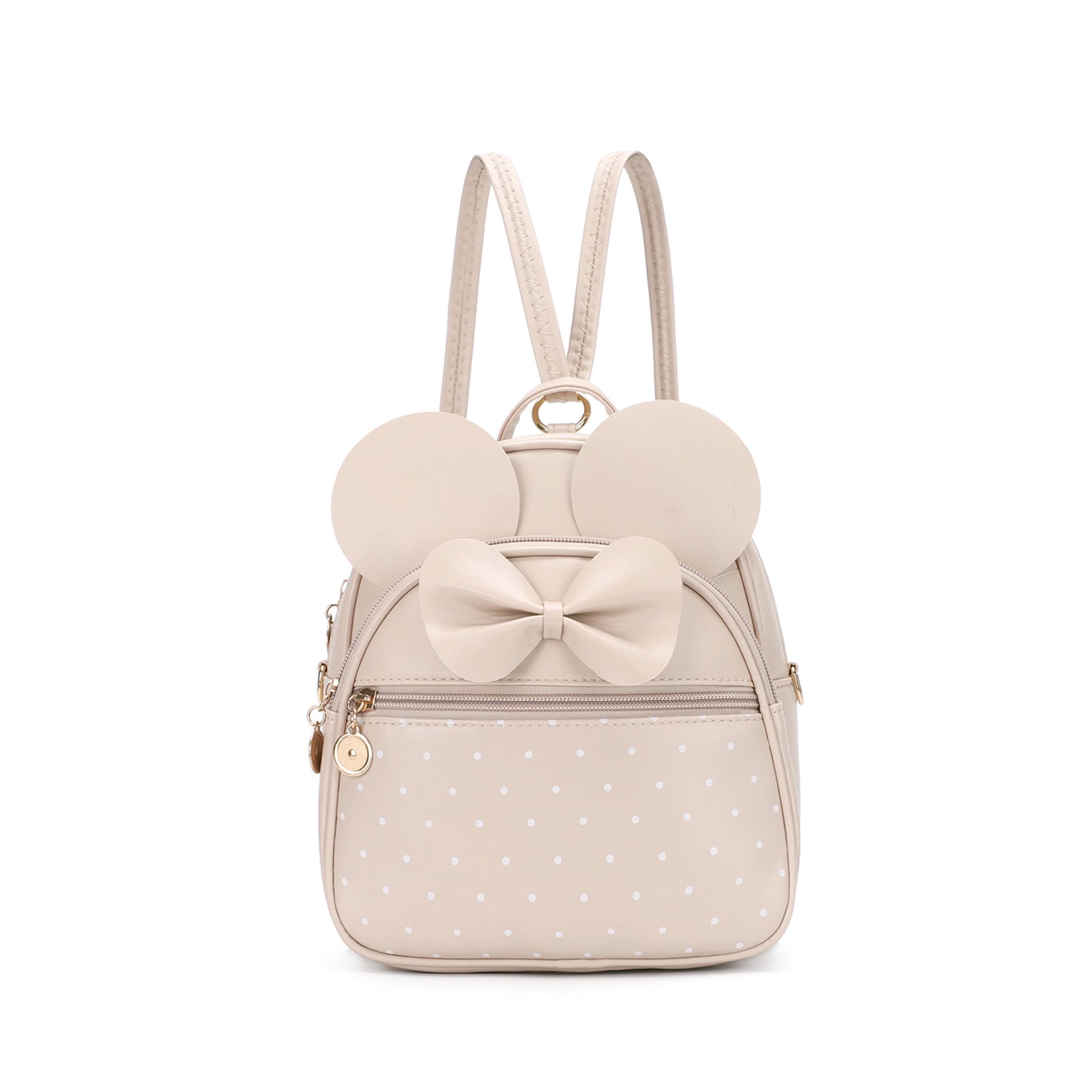 KL928 Cute Mini Leather Backpack Purse Women's Mini Quilted Zipped ...