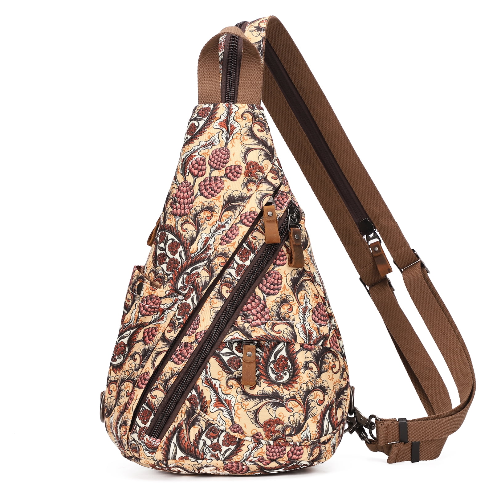 KL928 Floral Print Sling Bag for Women Sling Backpack Small Crossbody ...