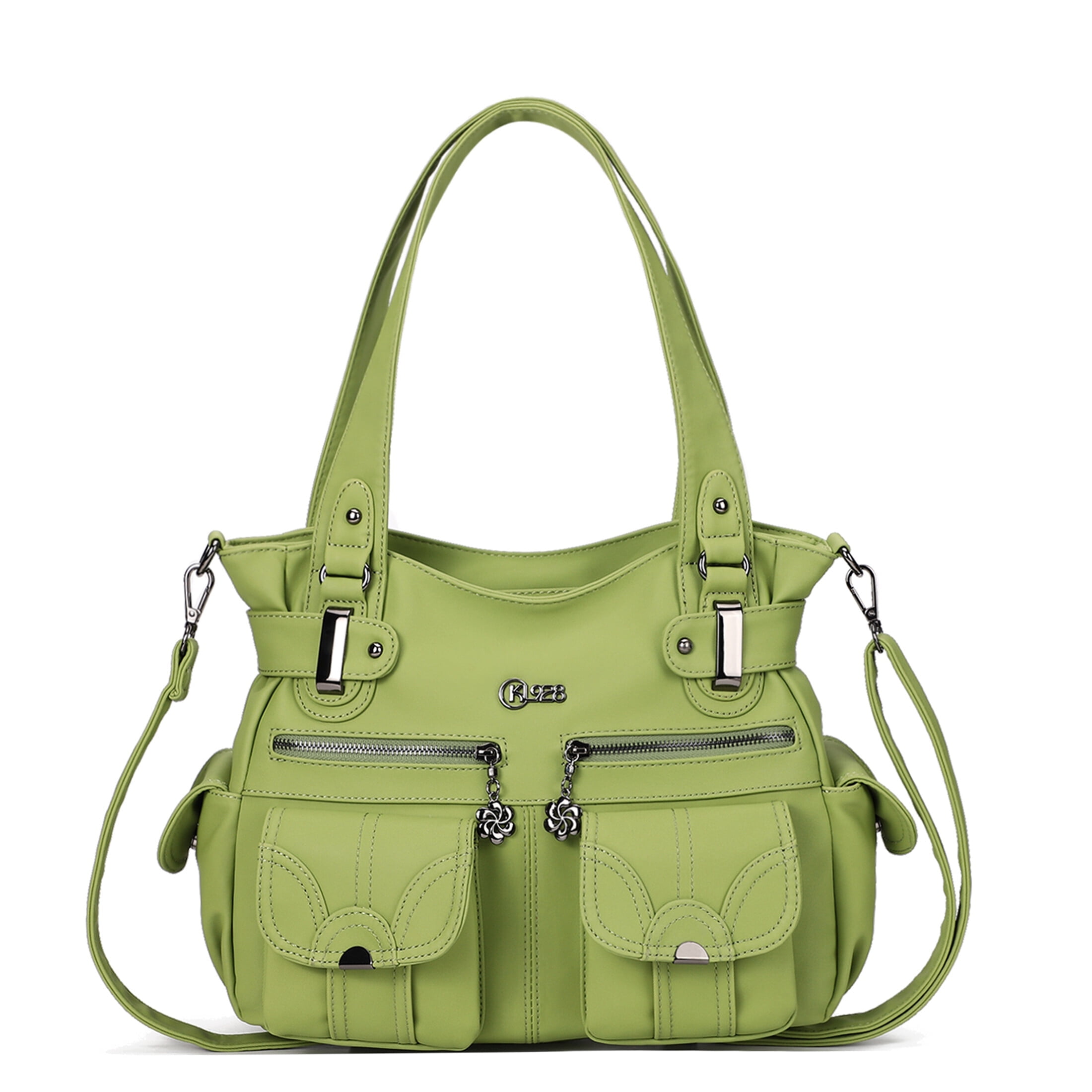 KL928 Purses and Handbags for Women Multi Pocket Tote Bag Hobo ...