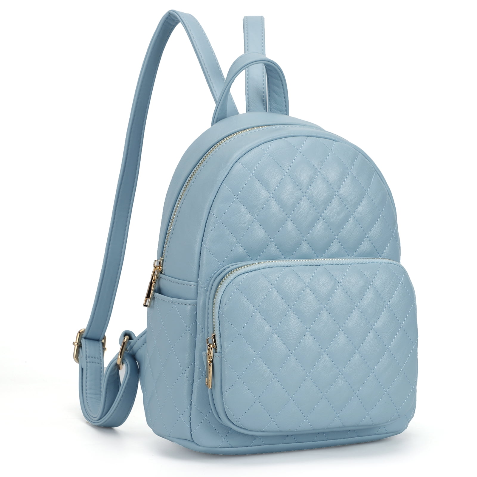 KL928 Quilted Mini Backpack for Women PU Leather Backpack Purse Small ...