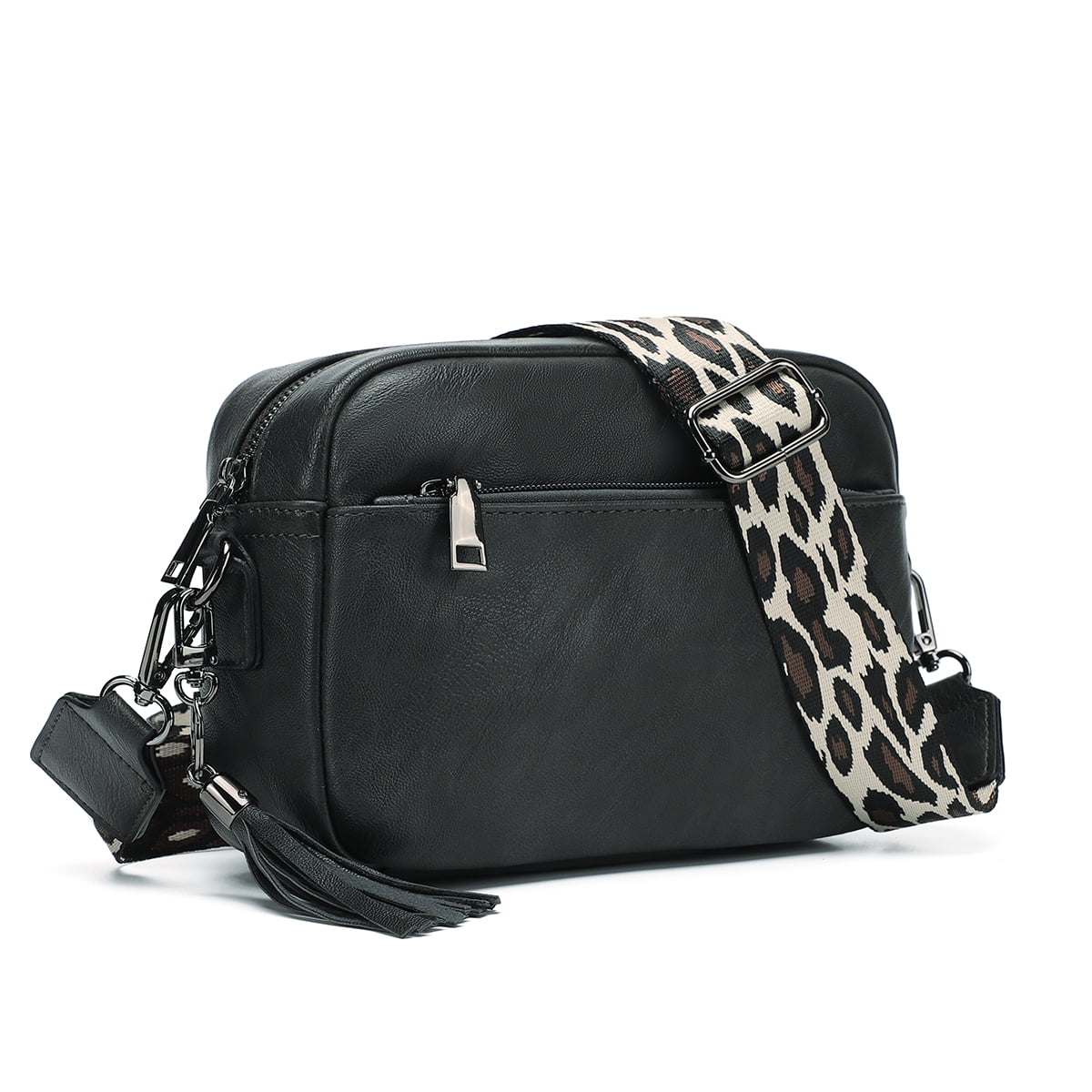 KL928 Soft Leather Crossbody Bag for Women Ladies Wide Strap Shoulder ...