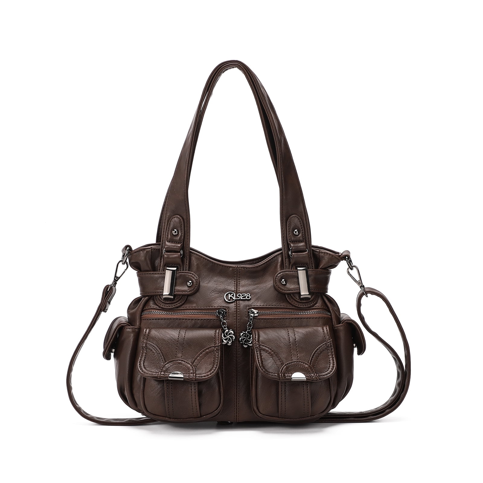 KL928 Soft PU Leather Purses and Handbags Zipper Hobo Shoulder Bags ...