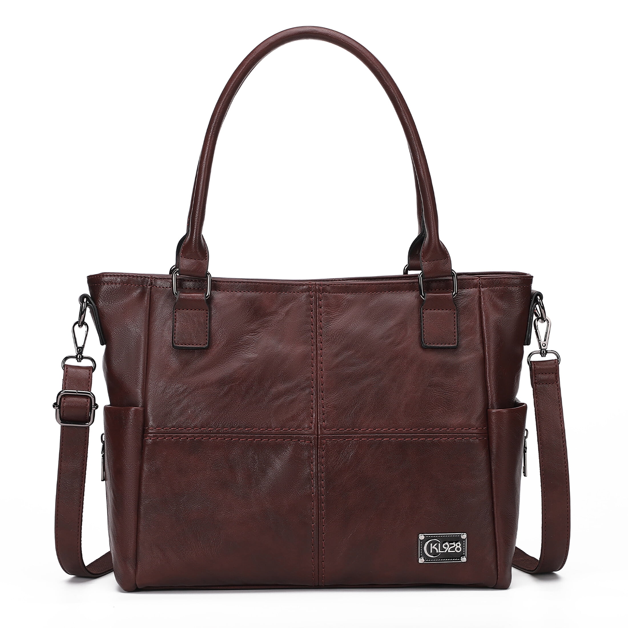 KL928 Tote Bag for Women Multi Pockets Shoulder Purse Versatile Ladies ...