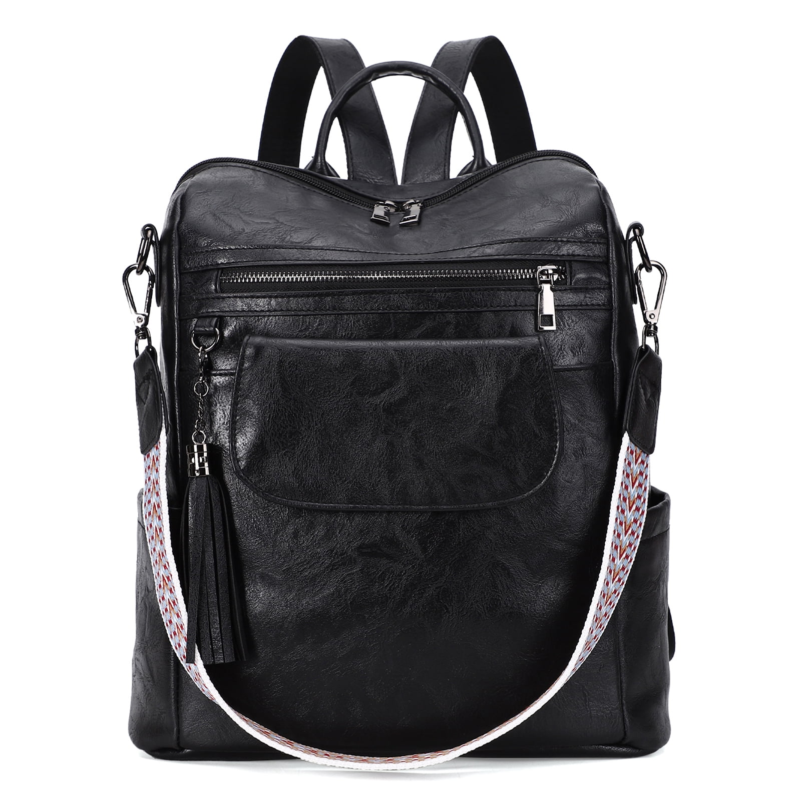 KL928 Vintage Leather Backpack,Large capacity with Multi-pocket ...