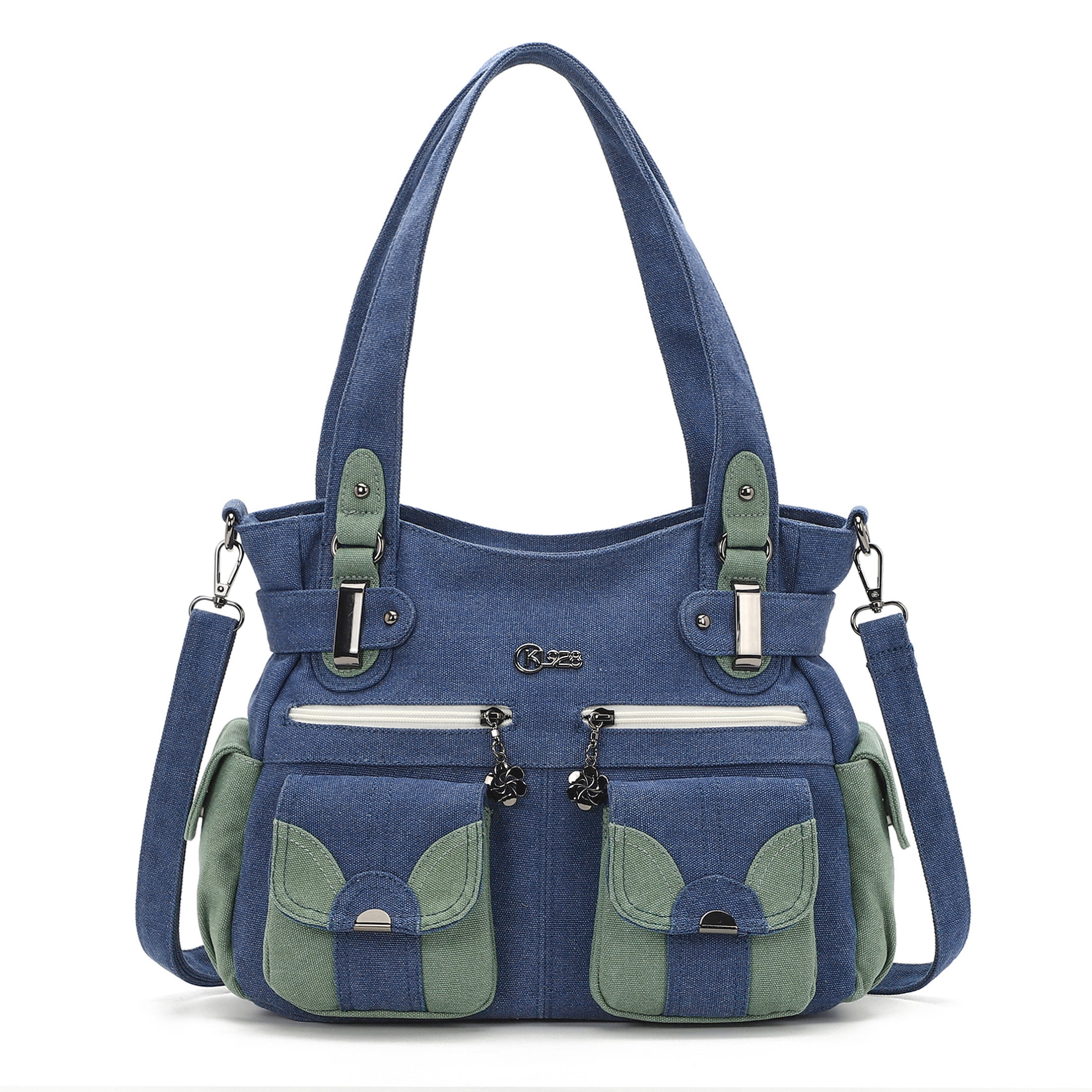 KL928 Women Canvas Purses Large Hobo Shoulder Bags Pocketbook Handbag ...