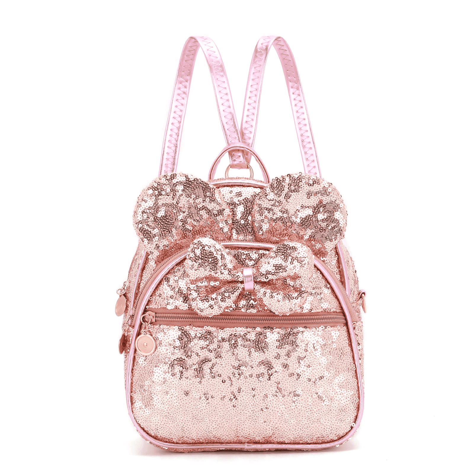 KL928 Girly Mini Backpack Purse for Women & Girls, Cute Pink Sequin ...