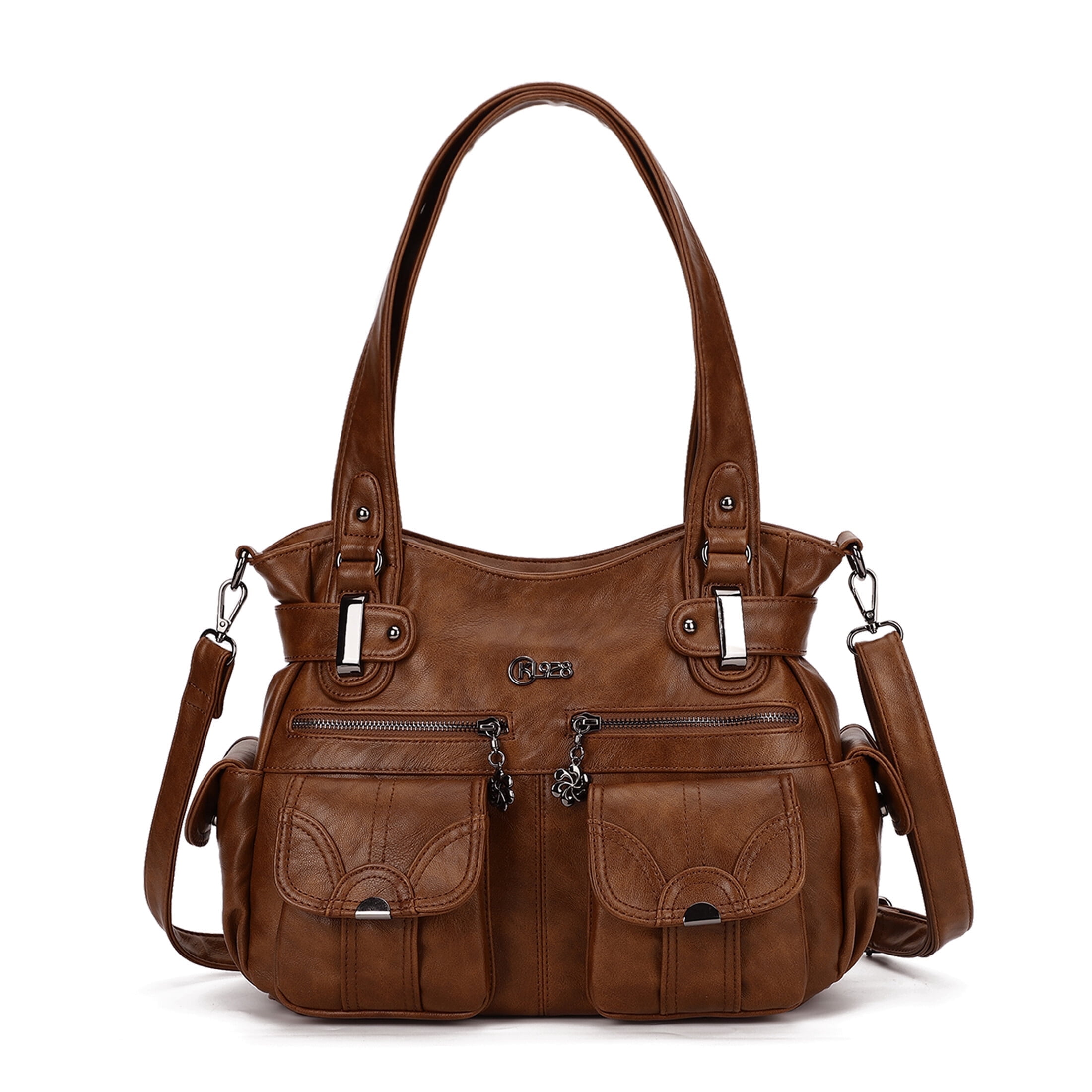 KL928 Women Large Purses and Handbags Shoulder Bag PU Leather Multi ...