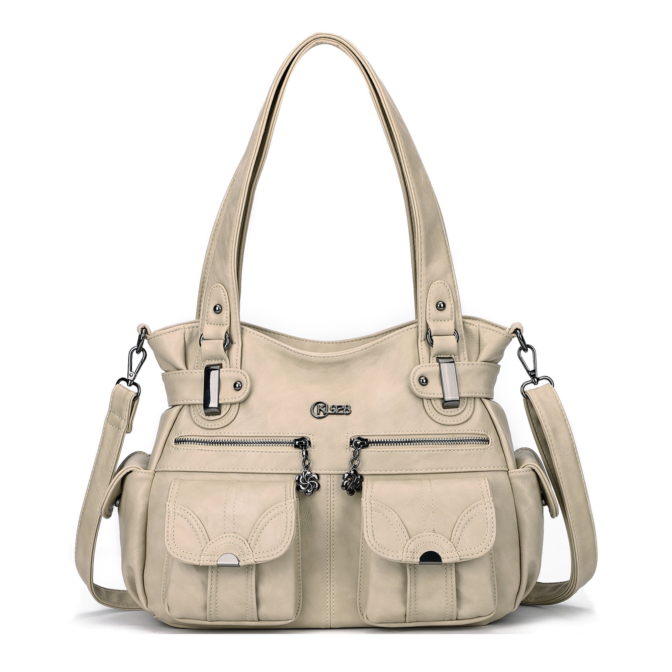 KL928 Women Large Purses and Handbags Shoulder Bag PU Leather Multi ...