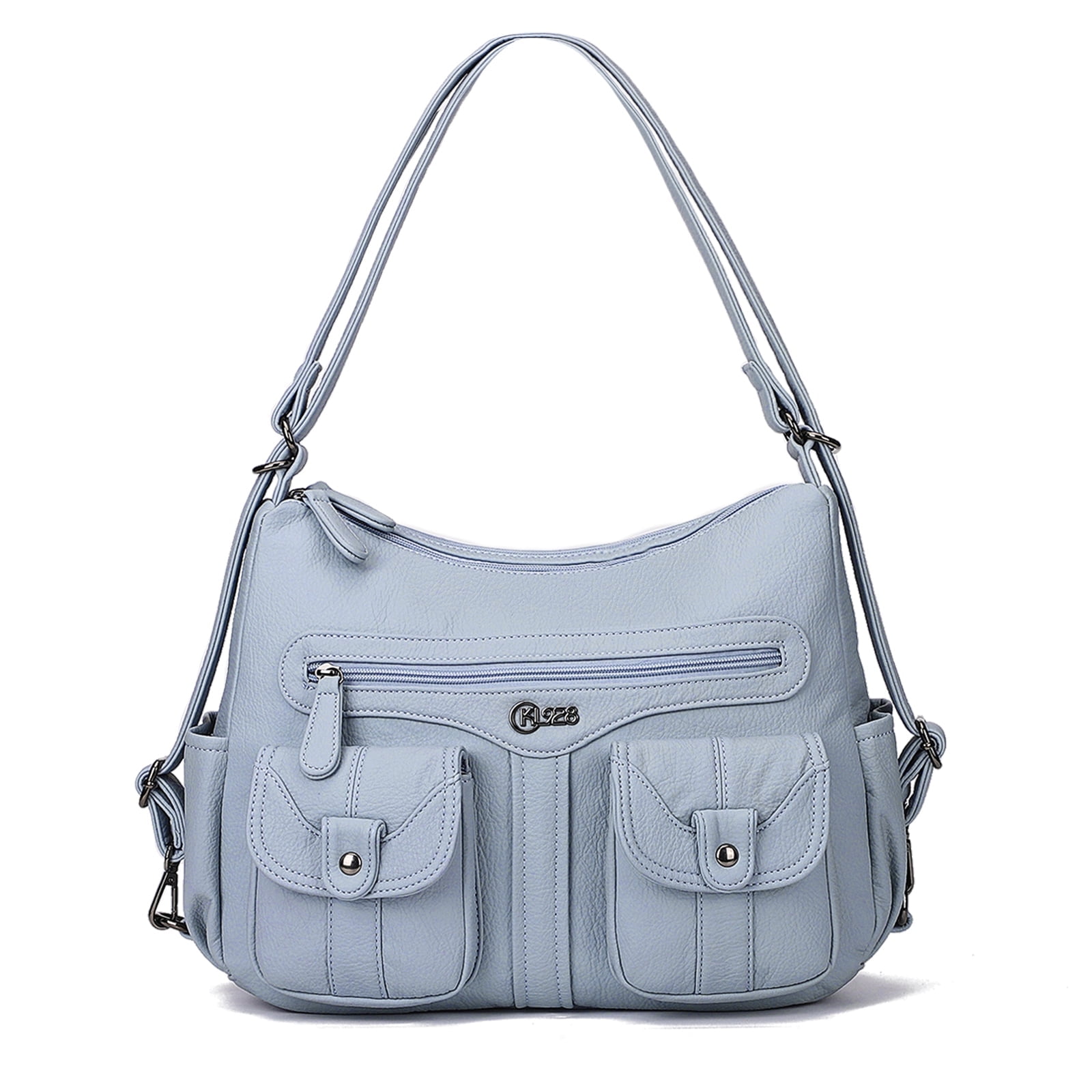 KL928 Women's Leather Shoulder Strap Large Crossbody Purses, Multi ...