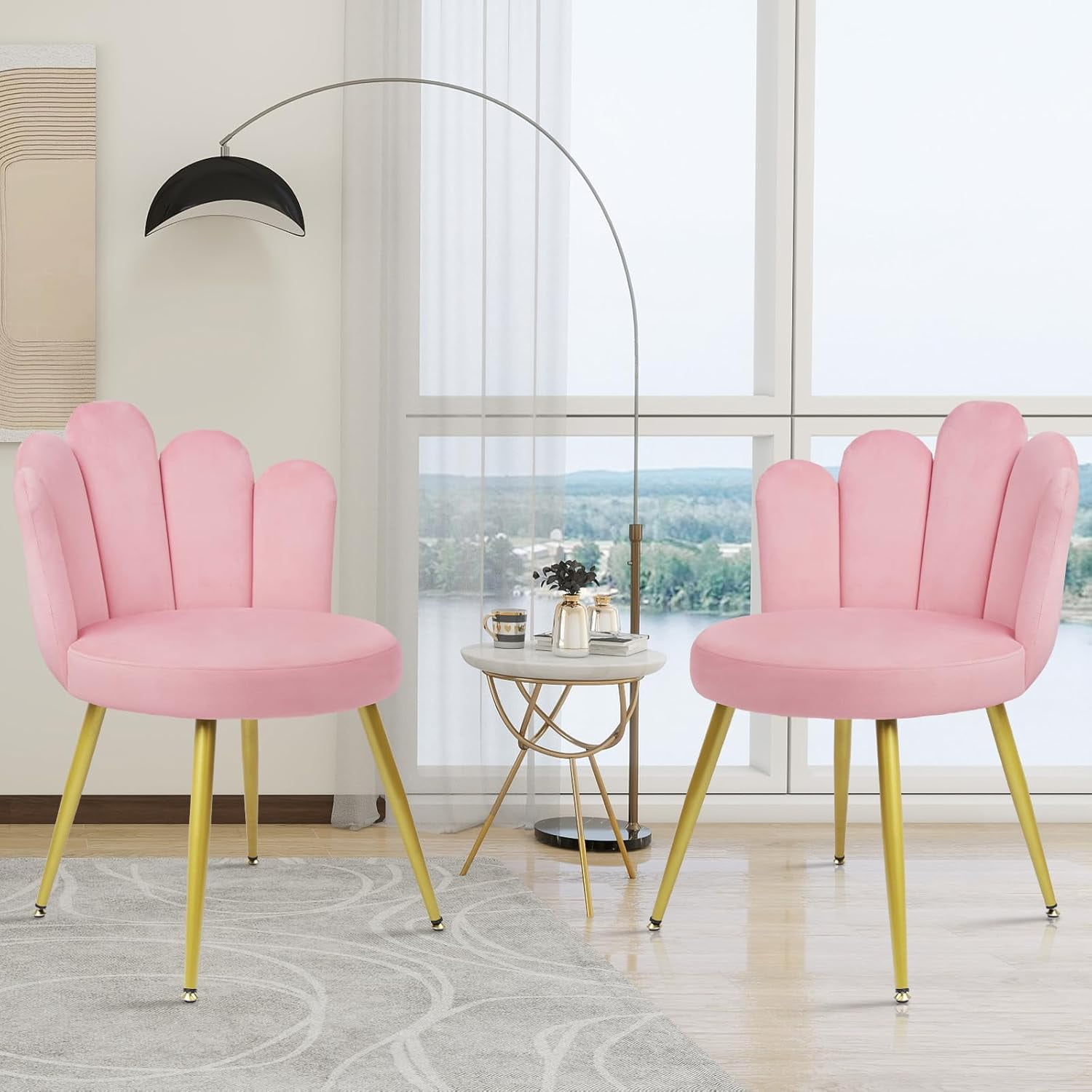 KLASIKA Counter Height Bar Stool Velvet Upholstered Barstools Pattern ...