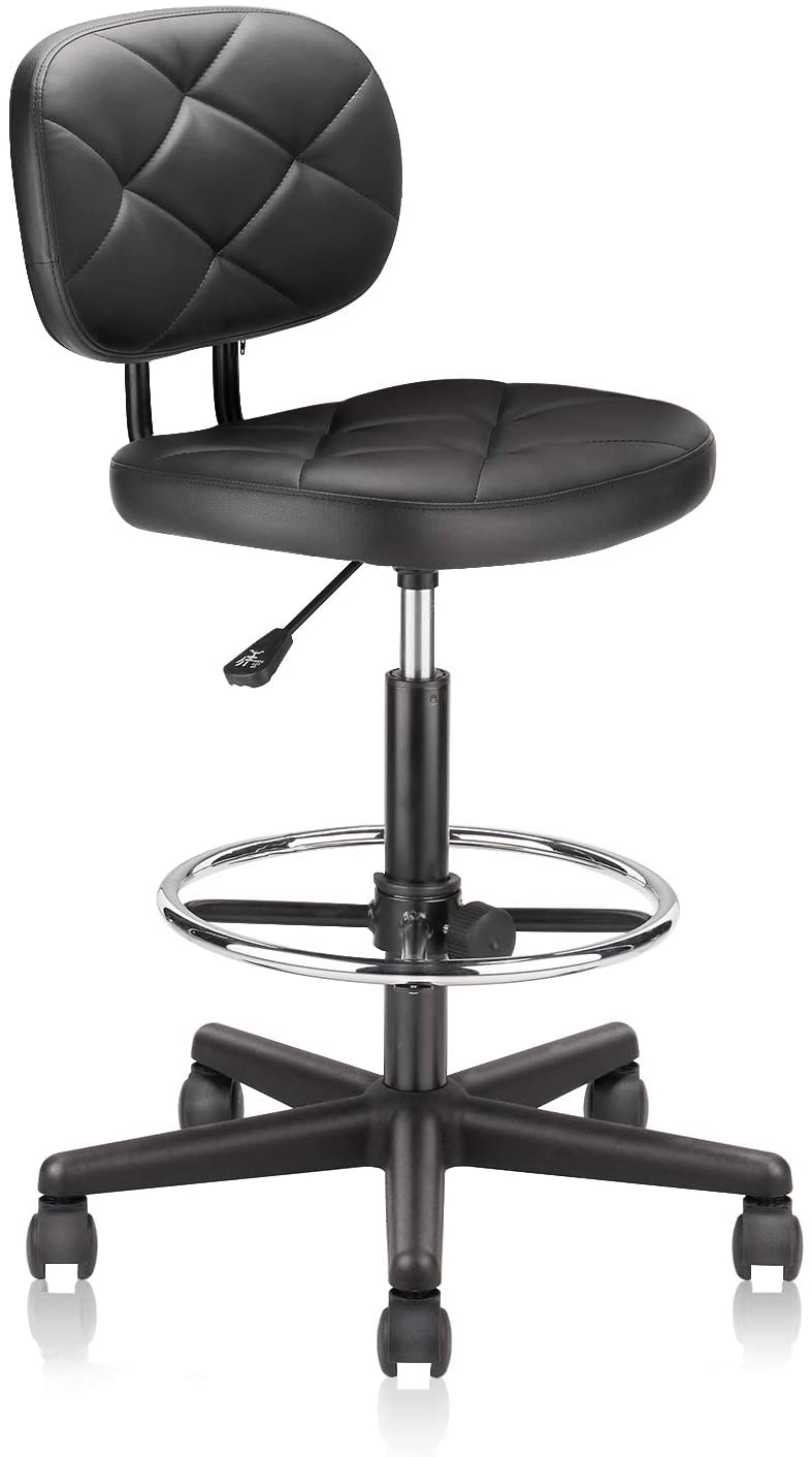 VEVOR Dental Stool Chair Barber Stool Rolling Swivel Salon Leather ...