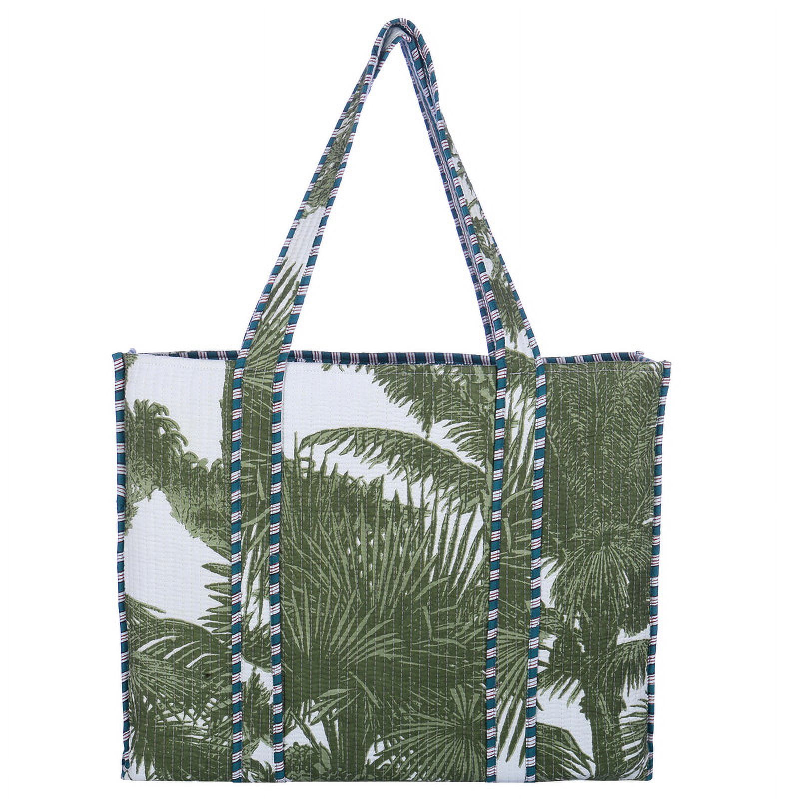 KLAVATE Large Tote bag Lightweight Cotton Carry On Beach Tote Handbag ...