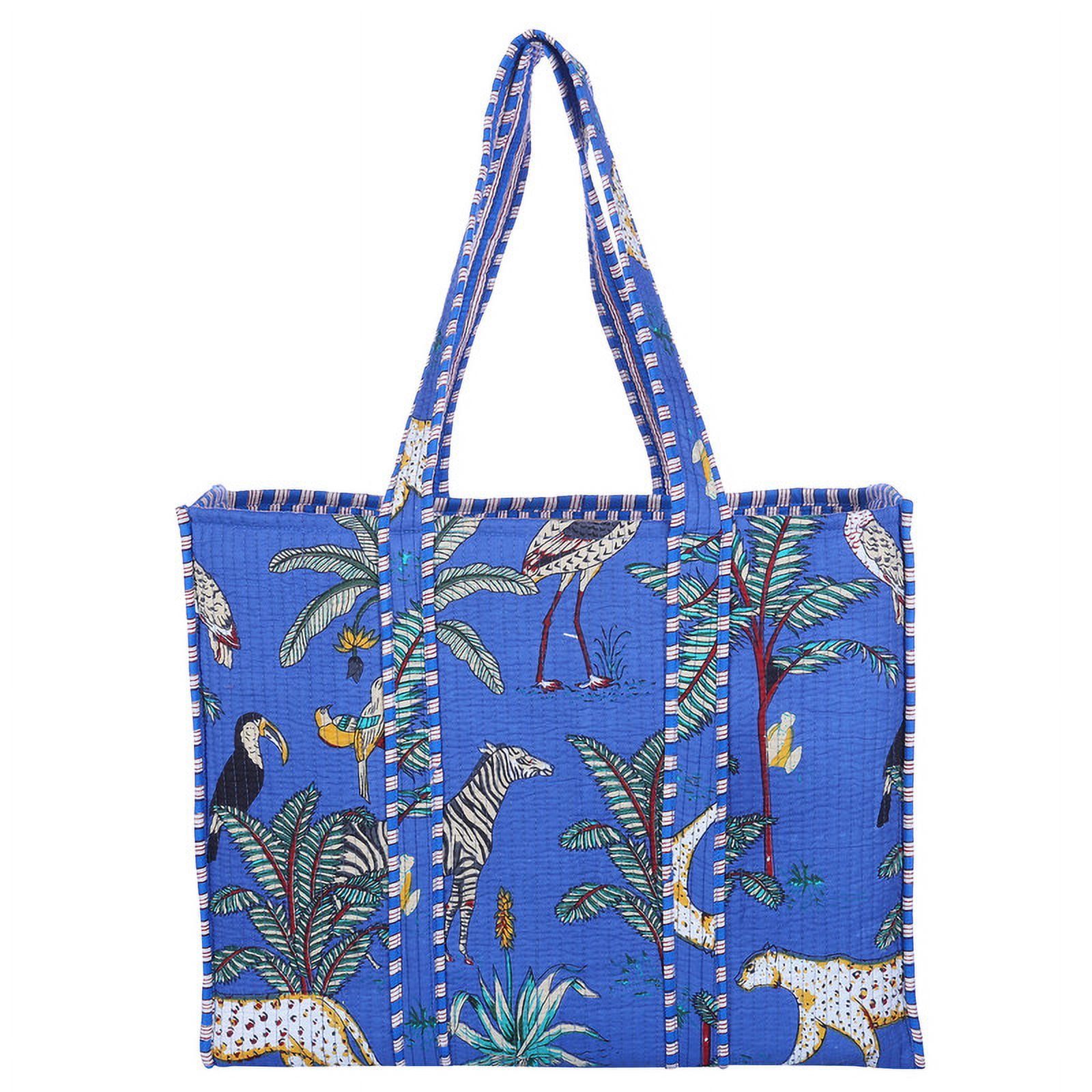 KLAVATE Large Tote bag Lightweight Cotton Carry On Beach Tote Handbag ...