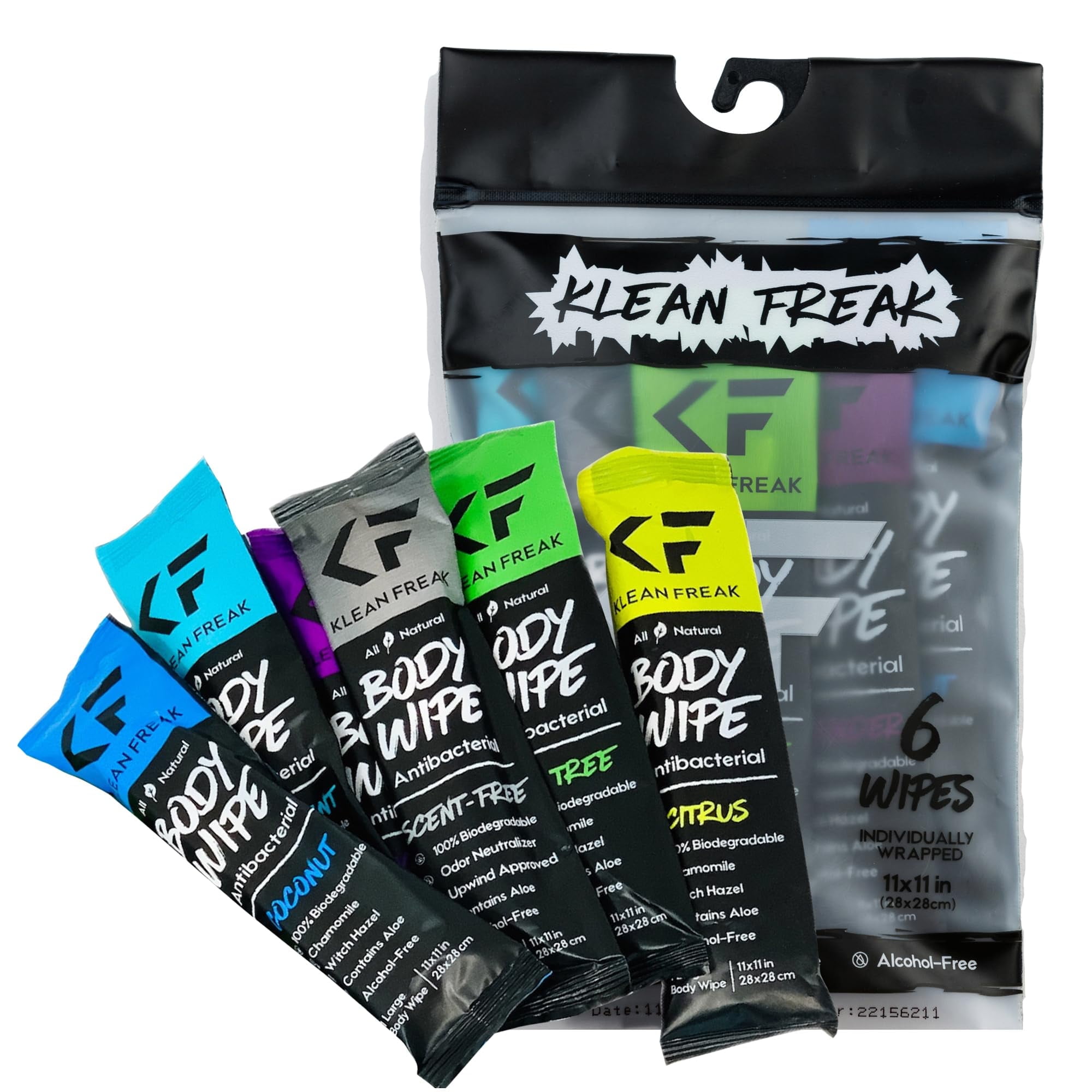 KLEAN FREAK Body 6-Count Wipes - Original Disposable Wipes ...