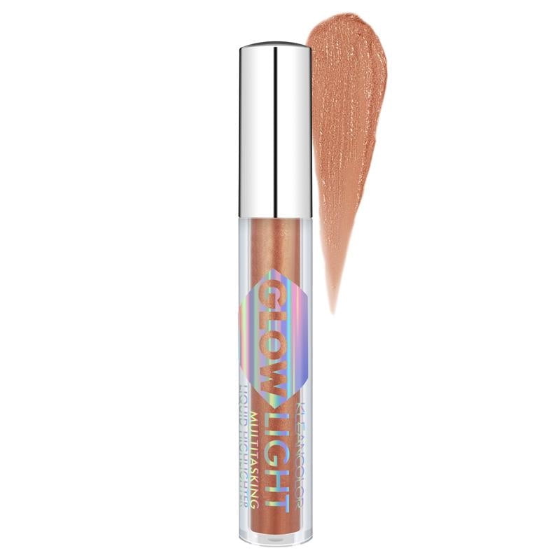 KLEANCOLOR Glow Light Multitasking Liquid Highlighter - Caramel Sugar ...
