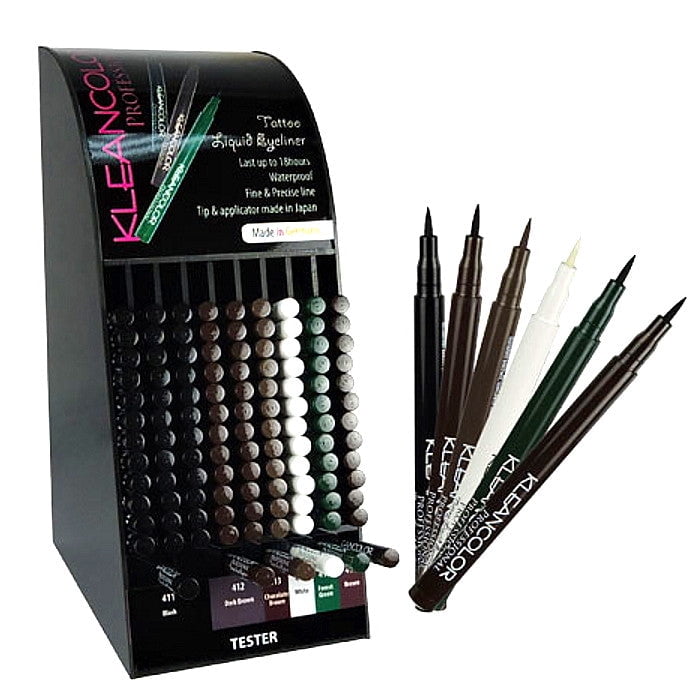 KLEANCOLOR Professional Tattoo Liquid Eyeliner Display Set 108 Pieces ...