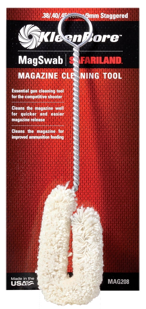 KLEEN-BORE SWABS STAGGERED MAGAZINE CLEANING BRUSH 9MM-45 STAGGERED ...