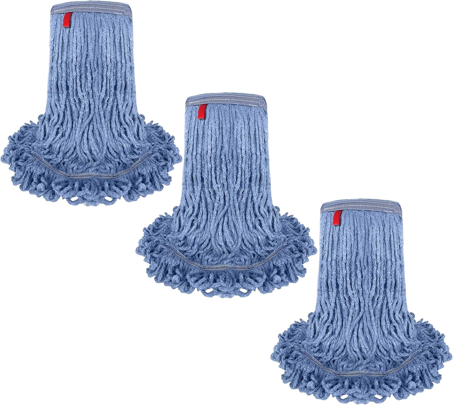 KLEEN HANDLER Blended Loop End Heavy Duty Mop Head Replacement, Wet Mop ...