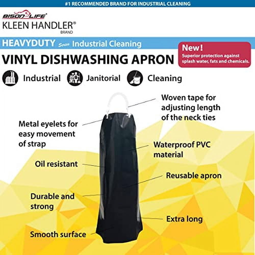 KLEEN HANDLER Heavy Duty Dishwashing Apron | Industrial Cleaning, Extra ...