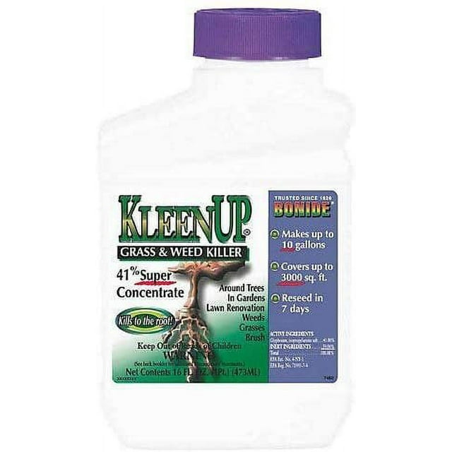 KLEENUP 41% WEED & GRASS KILLER CONCENTRATE - Walmart.com
