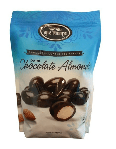 KLEIN'S DELIGHTS Chocolate covered delights with dark chocolate almonds ...