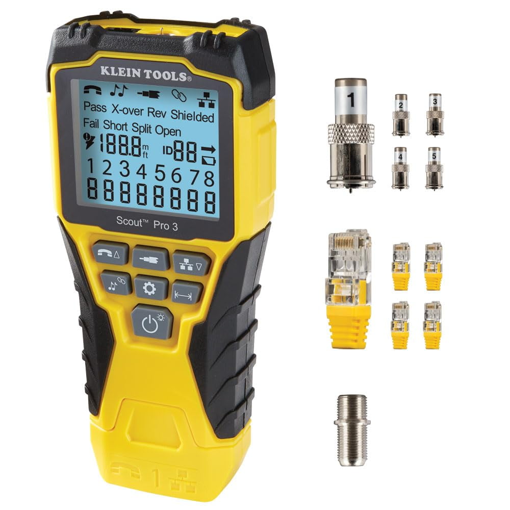 KLEIN TOOLS VDV501-851 Cable Tester Kit with Scout Pro 3 for Ethernet ...