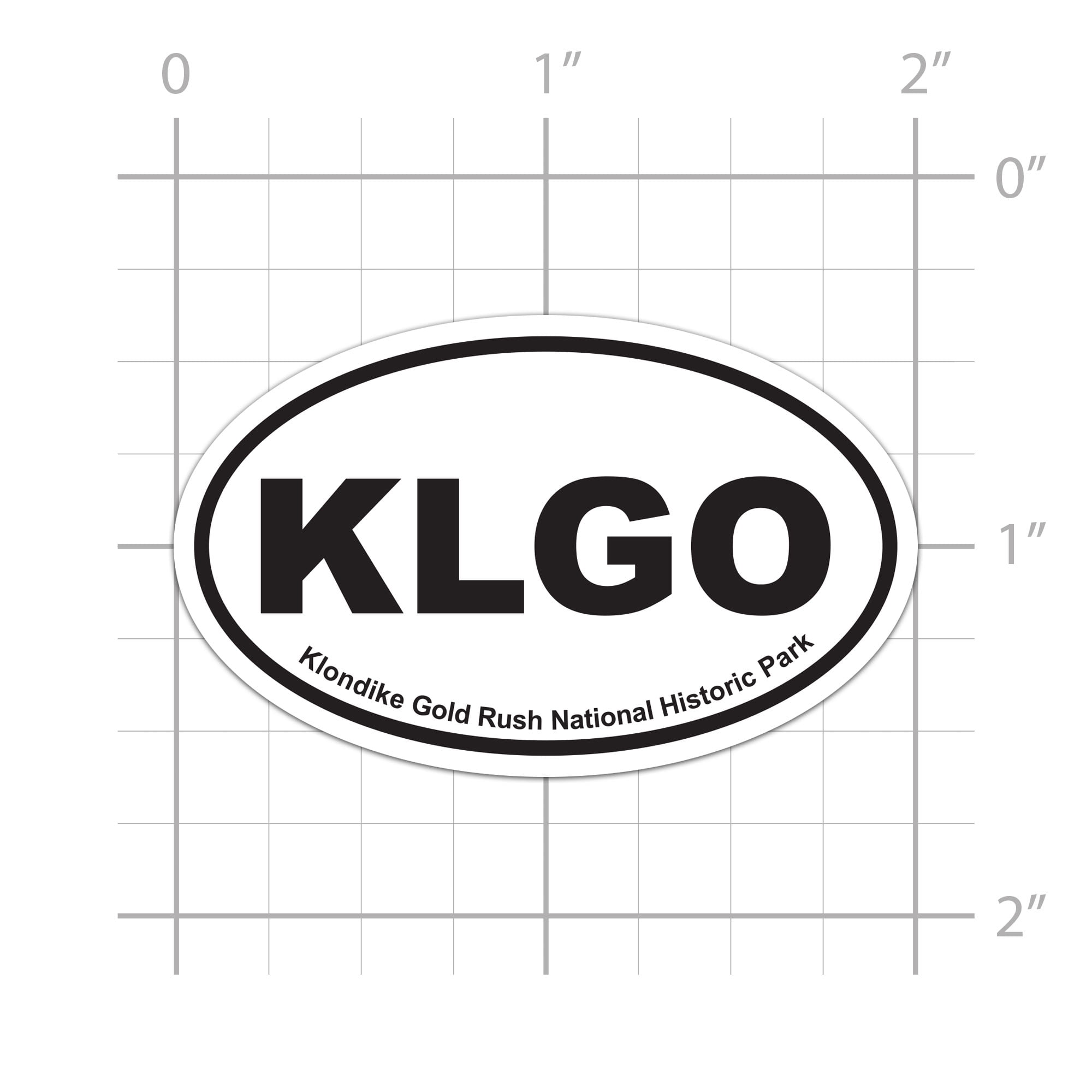 KLGO Klondike Gold Rush National Historic Park Sticker for water bottle ...