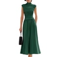 KLHDSF Summer Dresses For Women 2026 Mock Neck Sleeveless High Waist ...