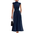 KLHDSF Summer Dresses For Women 2026 Mock Neck Sleeveless High Waist ...
