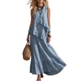 KLHDSF Summer Dresses For Women 2026 Round Neck Sleeveless A-Line ...