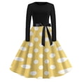 KLHDSF Summer Dresses For Women 2026 Vintage Round Neck Long Sleeve ...