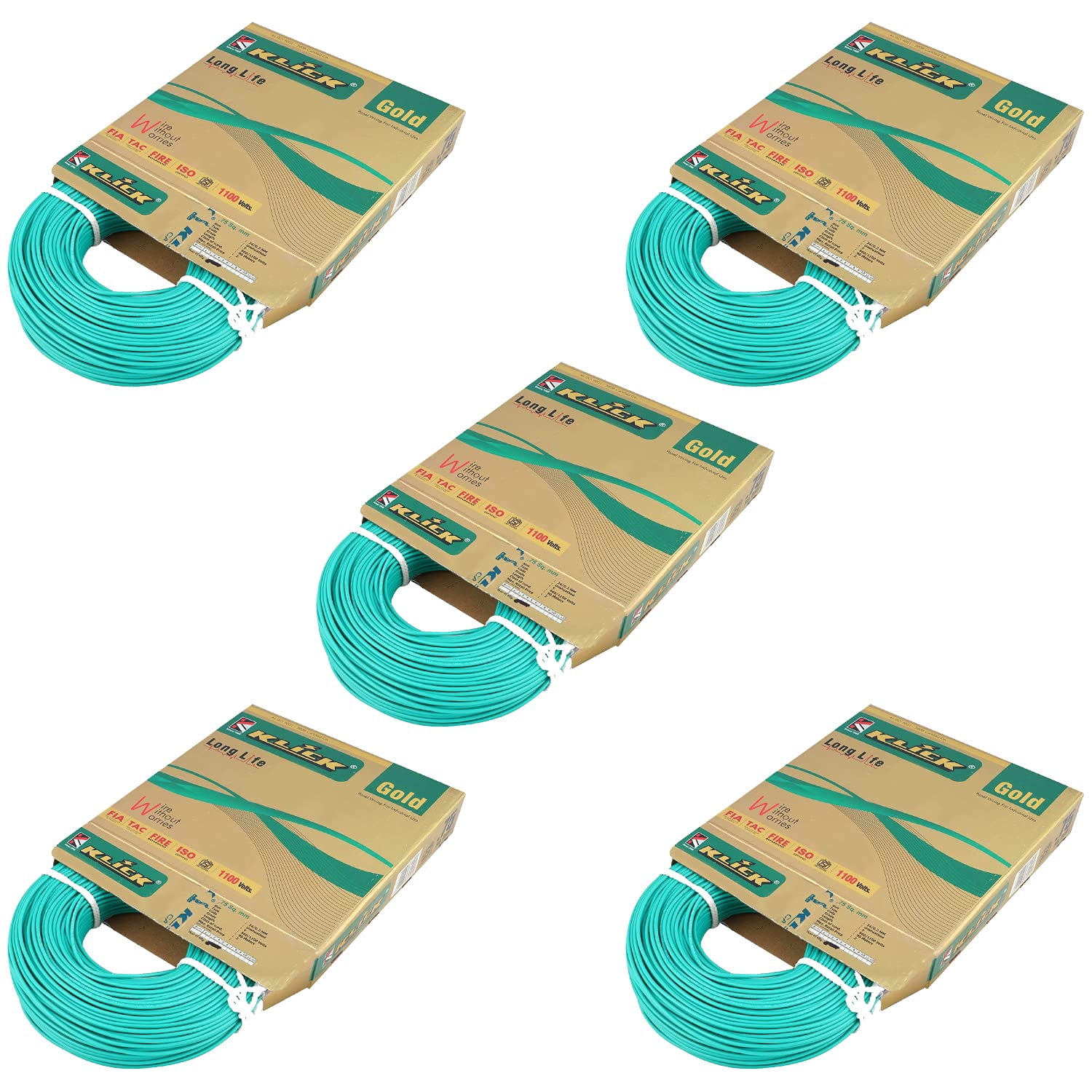 KLICK Copper Wire with Triple Layer PVC Coating Single Core Flexible ...