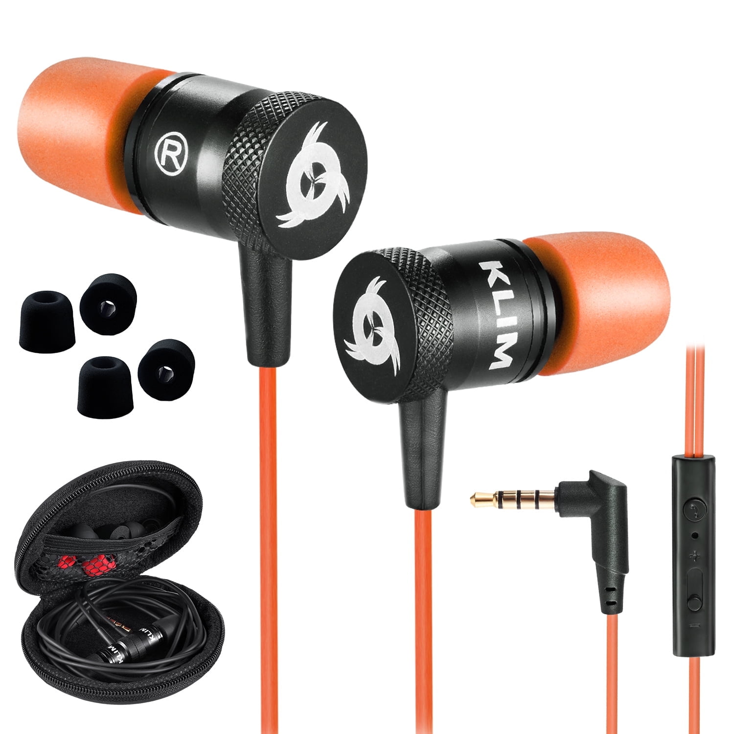 KLIM Fusion Earbuds with Microphone + Long-Lasting Wired Ear Buds ...