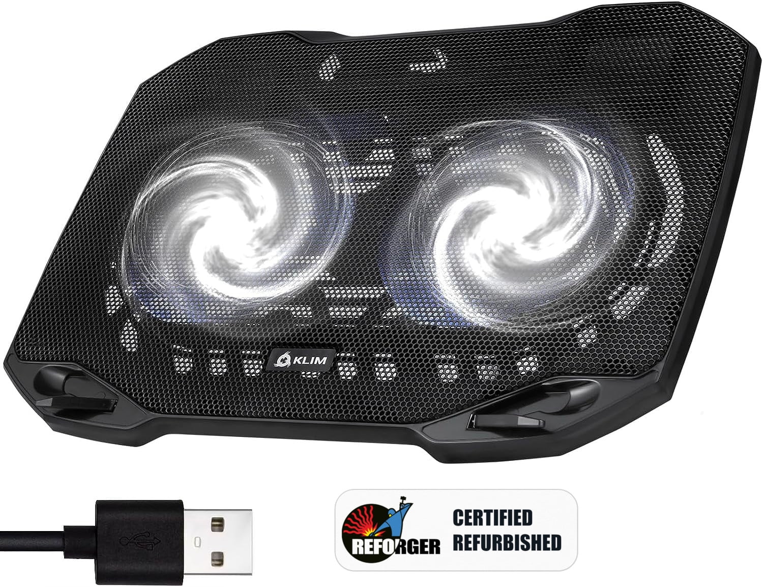 KLIM Pro Laptop Cooling Pad - Powerful Rapid Action Laptop Cooler ...