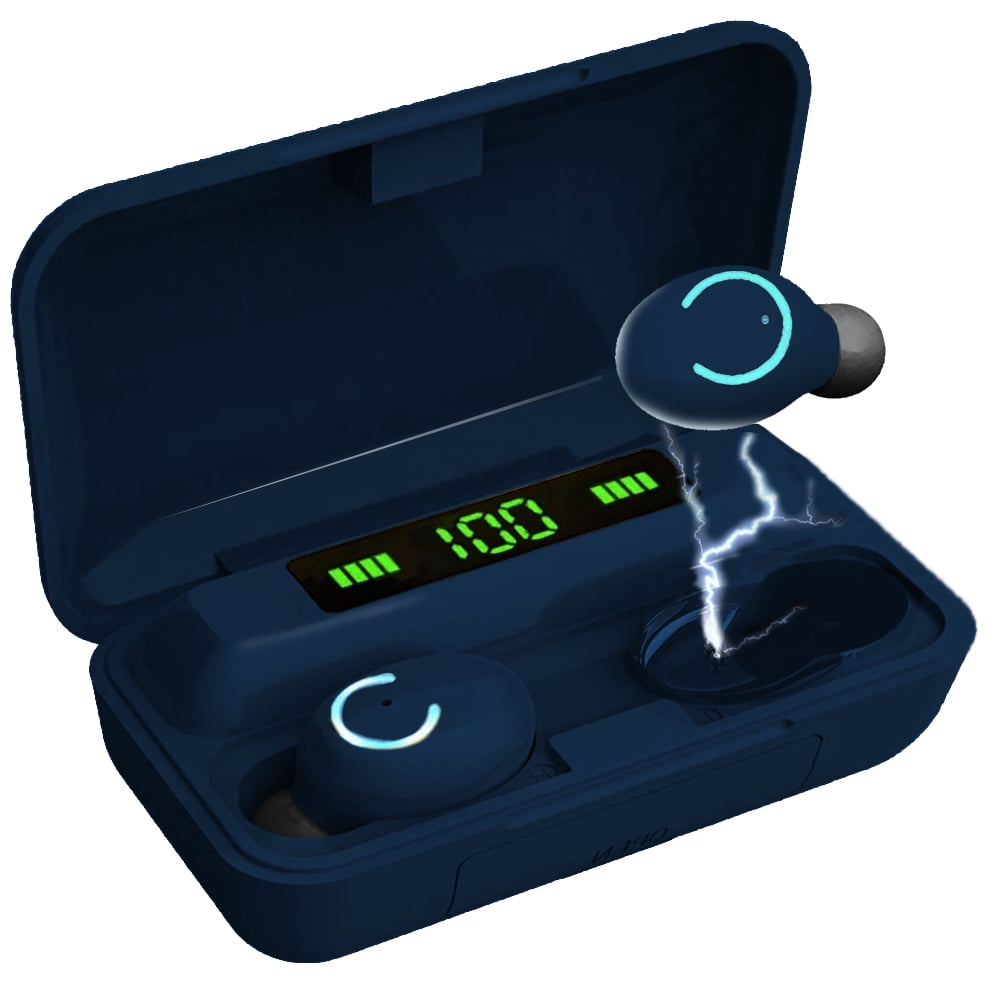 KLIOMAX Fully Wireless Bluetooth Rechargeable Earbud Headphones with ...