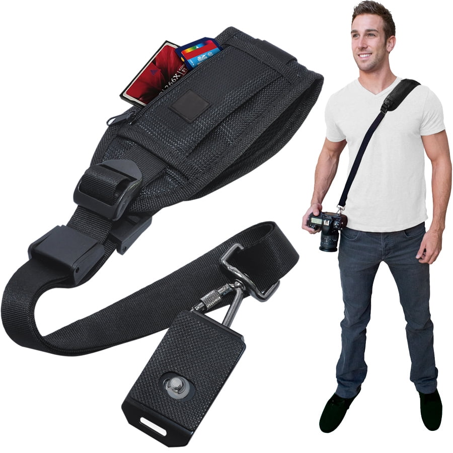 KLIOMAX Rapid Camera Neck Strap with Quick Release and Safety Tether ...