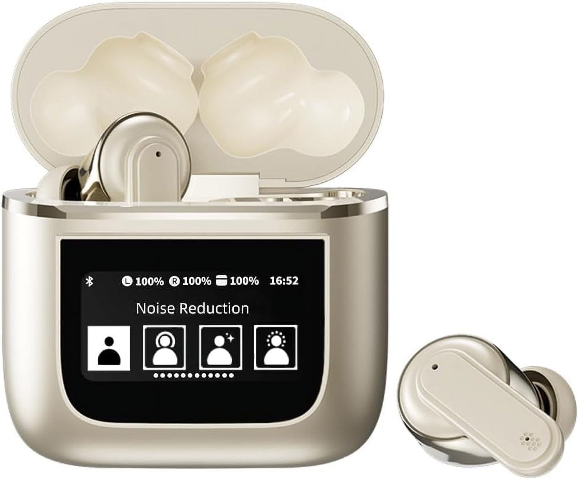 KLIOMAX Wireless Earbuds Bluetooth Headphones with LED Display, Stereo ...