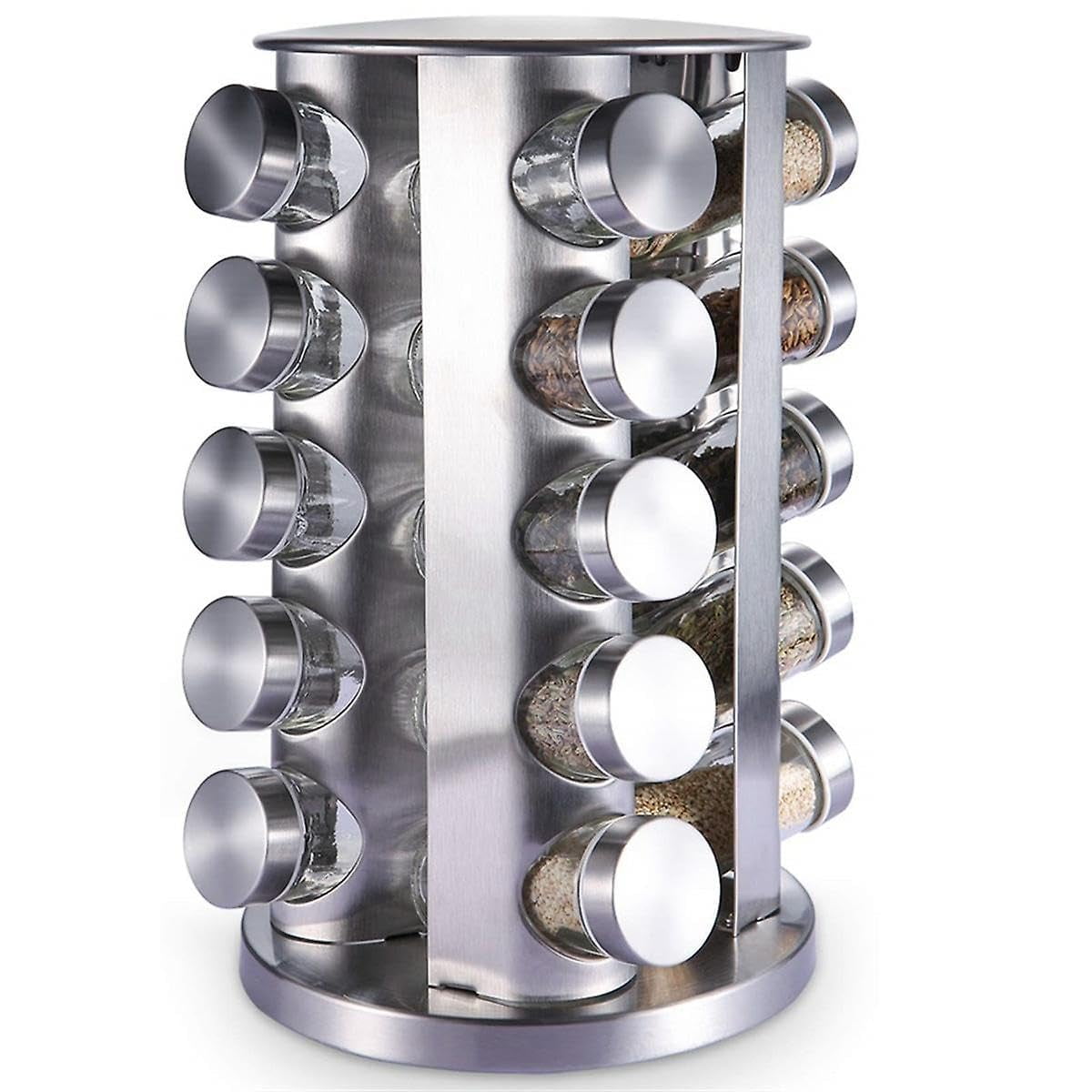 KLIZNIL Revolving Spice Rack Tower Kitchen Utensils Round Spice Rack ...