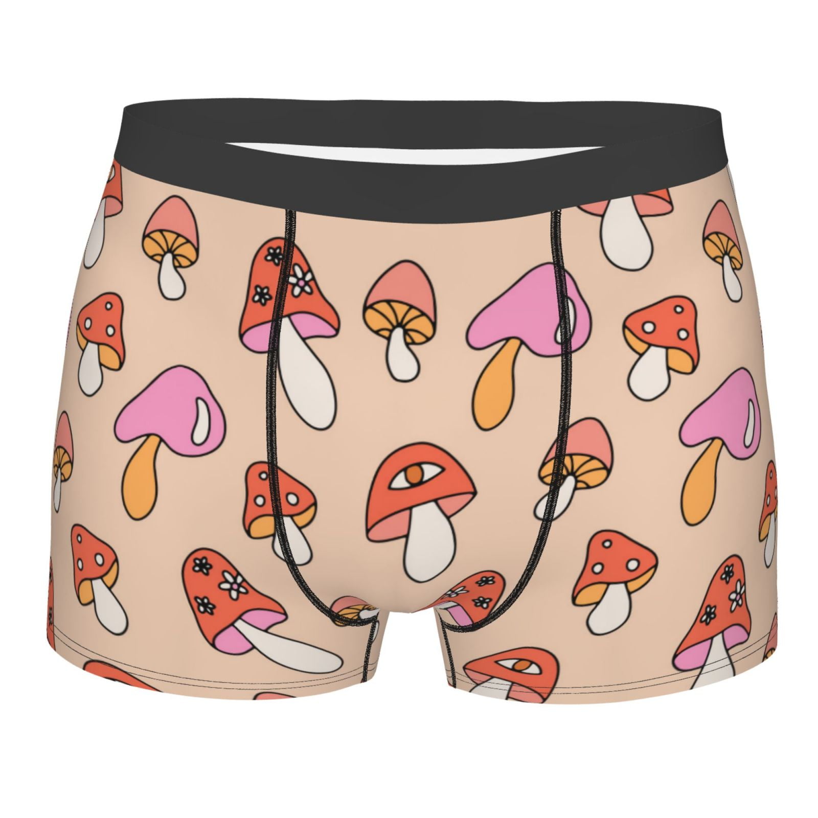 KLL 70s Mushroom Men's Cotton Boxer Briefs Underwear- - Walmart.com