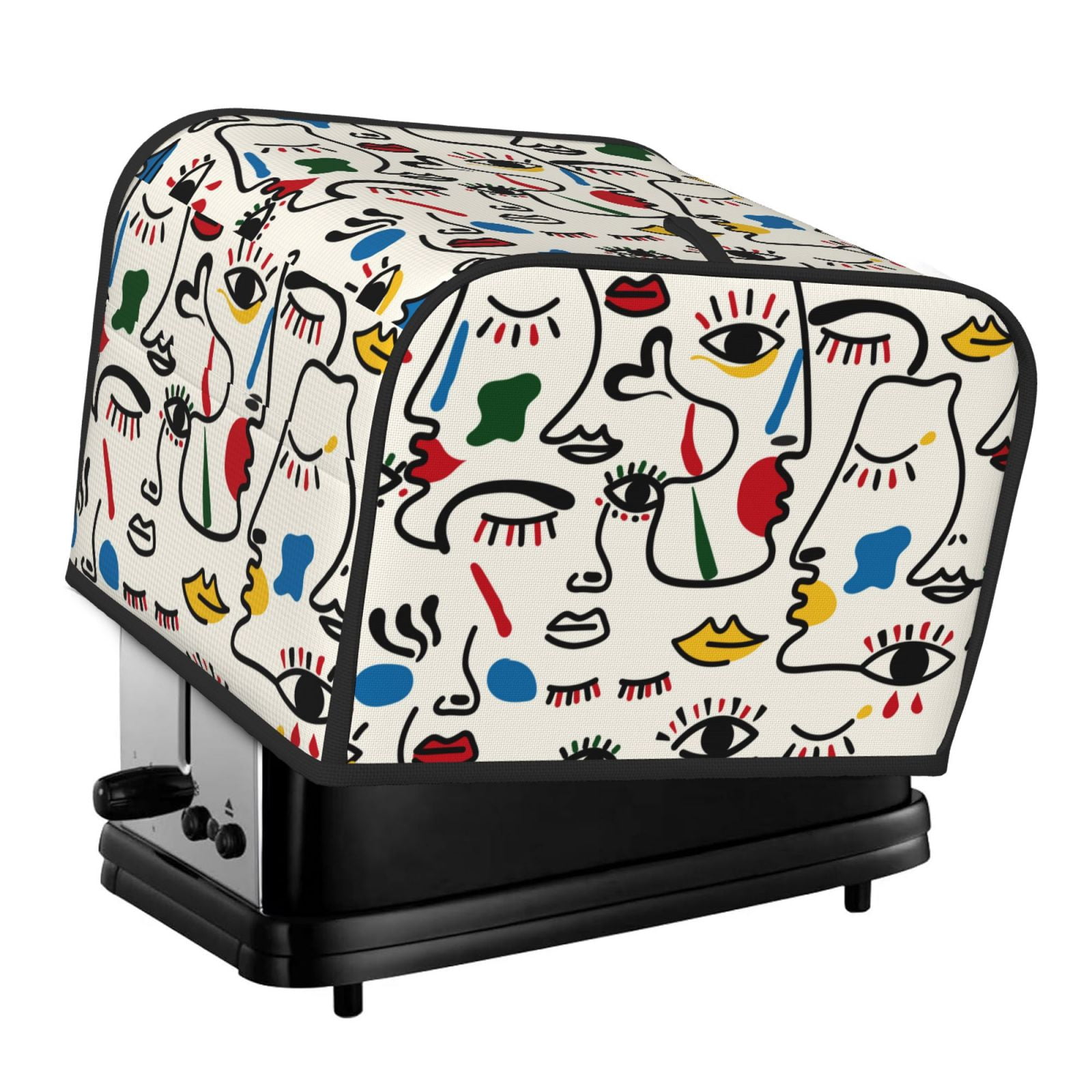 KLL Aabstract Eyes Print 4 Slice Toaster Dust Covers Kitchen Small ...